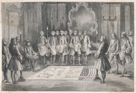 Freemasons Masonic Lodge Paris Perform Ritual Editorial Stock Photo ...