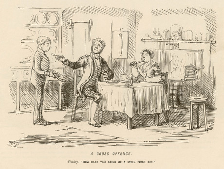 Servants Table Manservant Dining Cook Reprimands Editorial Stock Photo ...