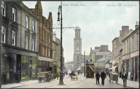 High Street Ayr Tram Horsedrawn Wagon Editorial Stock Photo - Stock ...