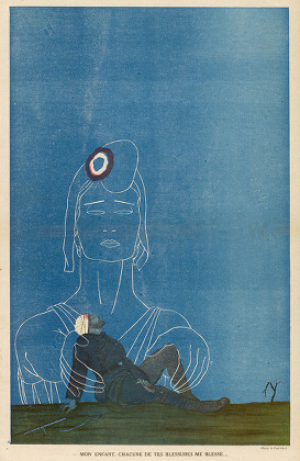 Cartoon Showing Outline Marianne Personification France Editorial Stock ...