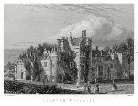 Compton Wynyates Warwickshire 1870s Editorial Stock Photo - Stock Image ...