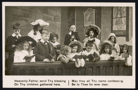 Thirteen Children Sing Church Pew They Editorial Stock Photo - Stock ...