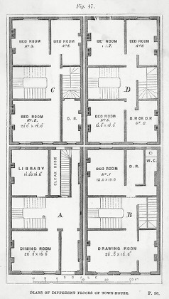 Plan London Town House Showing Room Editorial Stock Photo - Stock Image ...