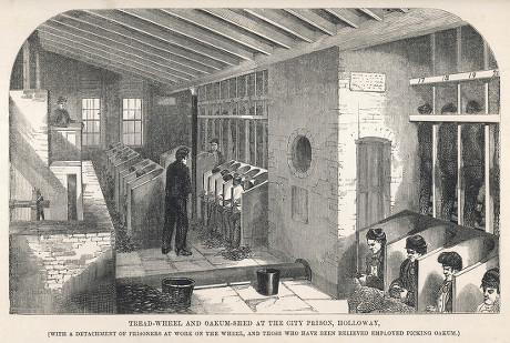 Treadmill Treadwheel Oakum Shed Detachment Prisoners Editorial Stock ...