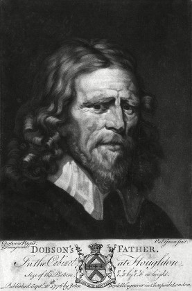 WILLIAM DOBSON ARTIST DEPICTED PALETTE BRUSHES Editorial Stock Photo ...