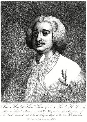 Henry Fox First Baron Holland Statesman Editorial Stock Photo - Stock ...