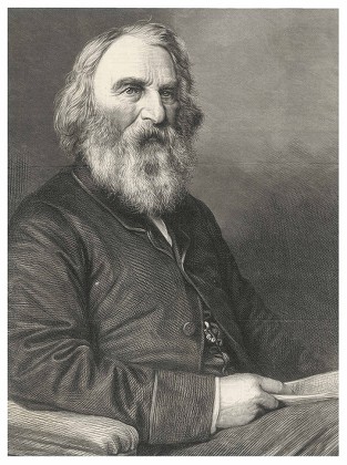 Henry Wadsworth Longfellow 1807 1882 American Editorial Stock Photo ...