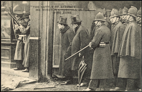 Winston Churchill Home Secretary Seen Posse Editorial Stock Photo ...