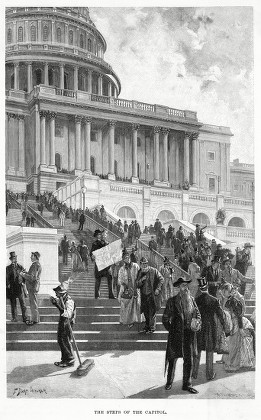 Steps Capitol Building 1895 Editorial Stock Photo - Stock Image ...