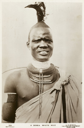 Fine Portrait Photograph Man Dinka Tribe Editorial Stock Photo - Stock ...