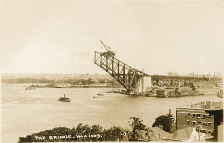 Construction Sydney Harbour Bridge Sydney Australia Editorial Stock ...