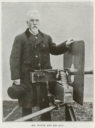 Sir Hiram Stevens Maxim 18401916 His Editorial Stock Photo - Stock ...