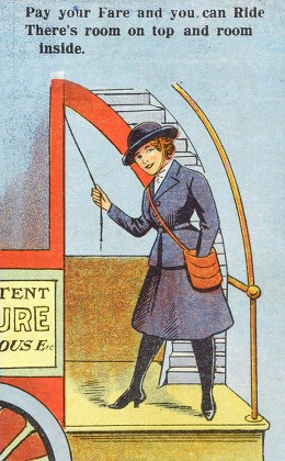 Lady Bus Conductor Clippie Standing On Editorial Stock Photo - Stock ...