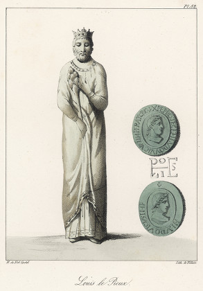 Louis Pious Son Charlemagne King Franks Editorial Stock Photo - Stock ...