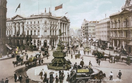 View Traffic Piccadilly Circus 1905 London Editorial Stock Photo ...