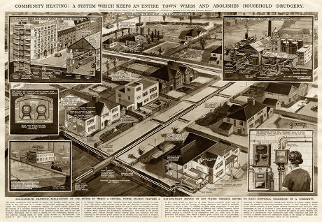 Community Heating System Which Keeps Entire Editorial Stock Photo ...