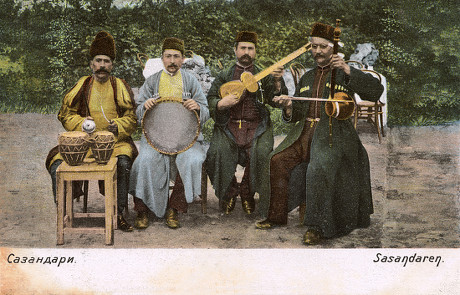 Georgian Traditional Musicians Sasandaren Instruments Pictures ...