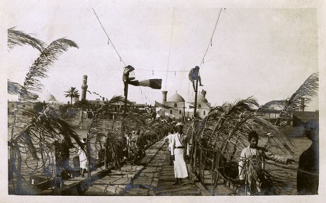 Pontoon Bridge Across River Tigris Lower Editorial Stock Photo - Stock ...