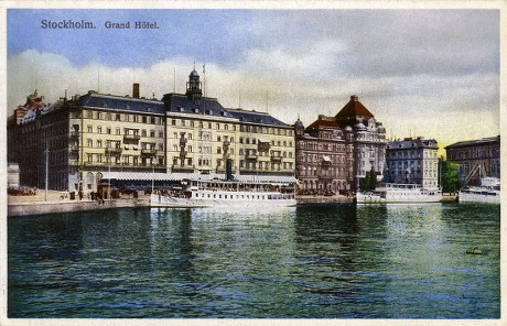 Grand Hotel Stockholm Sweden Founded By Editorial Stock Photo - Stock ...
