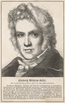 Friedrich Wilhelm Bessel Prussian Astronomer 1784 Editorial Stock Photo ...