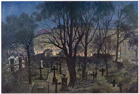 Graveyard Berlin Night Death Here Life Editorial Stock Photo - Stock ...