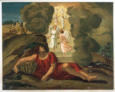 Jacob Dreams Staircase Leading Heaven Prefiguring Editorial Stock Photo ...