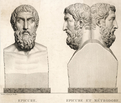 Epicurus Metrodorus Greek Philosopher Left His Editorial Stock Photo ...