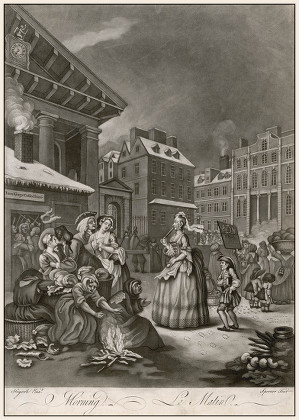 Hogarth Four Times Day 1 Morning Editorial Stock Photo - Stock Image ...
