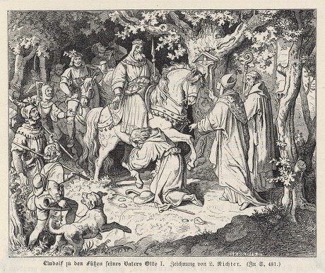 King Sigurd Jorsalafarer Reproved By Ottar Editorial Stock Photo ...