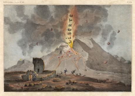 1848 Seen Third Eruption Revolutionary Volcano Editorial Stock Photo ...