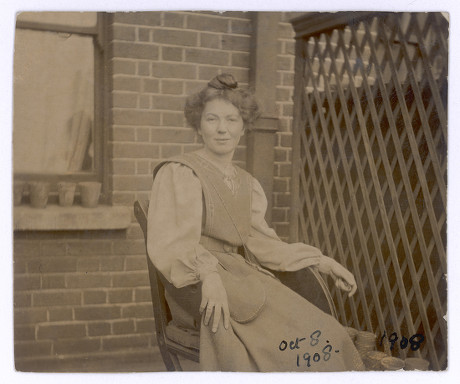 Christabel Pankhurst Suffragette Leading Light Wspu Editorial Stock ...