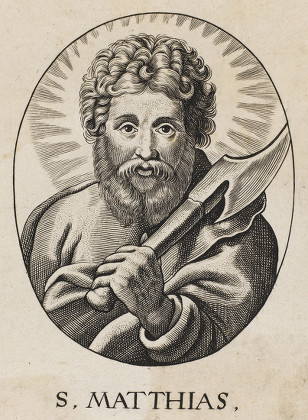 Saint Matthias Apostle Chosen Replace Judas Editorial Stock Photo ...