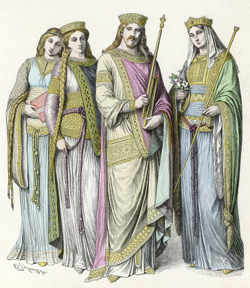 Lavishly Embroidered Mantles Worn Over Tunics Editorial Stock Photo ...