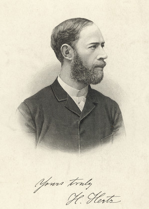 Heinrich Rudolf Hertz German Scientist 1857 Editorial Stock Photo ...
