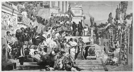 Triumph Augustus Caesar After His Victories Editorial Stock Photo ...