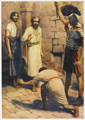 Paul Silas Prison Philippi Saved By Editorial Stock Photo - Stock Image ...