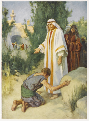 Jesus Heals Ten Lepers Only One Editorial Stock Photo - Stock Image ...