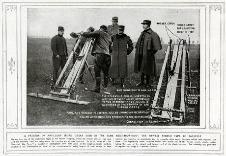 French Using Catapults Where Trenches Were Editorial Stock Photo ...