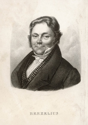 Jons Jakob Berzelius Swedish Chemist 1779 Editorial Stock Photo - Stock ...