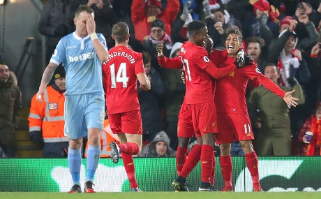 Liverpool Team Cele After Stoke Own Editorial Stock Photo - Stock Image ...