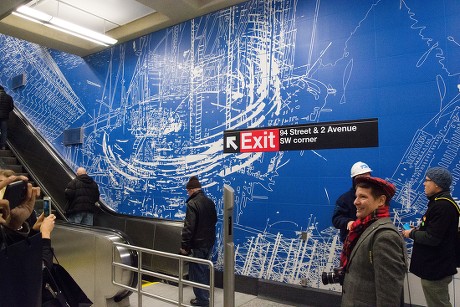 Public viewing of 96th Street station, New York, US - 23 Dec 2016 Stock ...