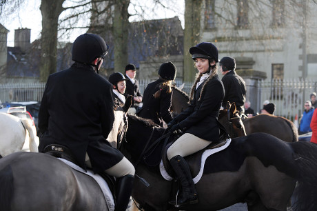 Members Meath Hunt On Horseback During Editorial Stock Photo - Stock ...
