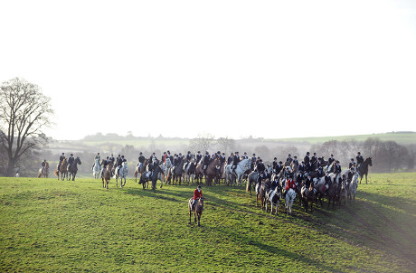 Members Meath Hunt On Horseback During Editorial Stock Photo - Stock ...