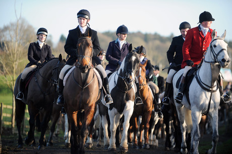 Members Meath Hunt On Horseback During Editorial Stock Photo - Stock ...