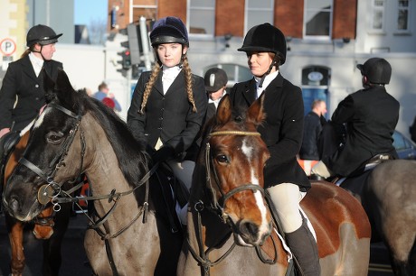 Members Meath Hunt On Horseback During Editorial Stock Photo - Stock ...