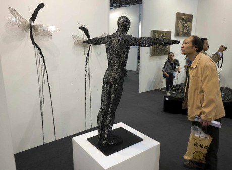 Visitors View Contemporary Art By Chinese Editorial Stock Photo - Stock ...