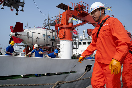 Chinas Manned Deepsea Submersible Jiaolong Seen Editorial Stock Photo ...