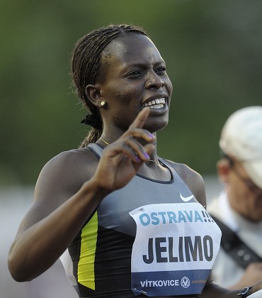 Kenyas Pamela Jelimo Celebrates After Winning Editorial Stock Photo ...