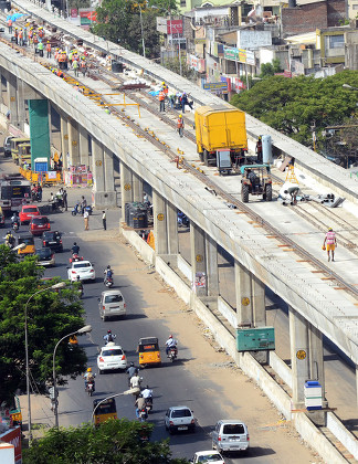 General View Portion Elevated Metro Rail Editorial Stock Photo - Stock ...