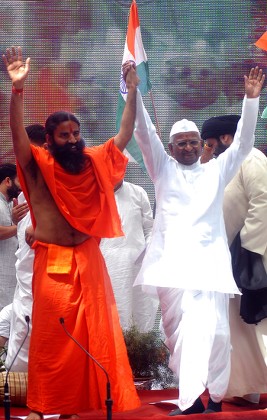 Indian Yoga Guru Baba Ramdev Left Editorial Stock Photo - Stock Image ...